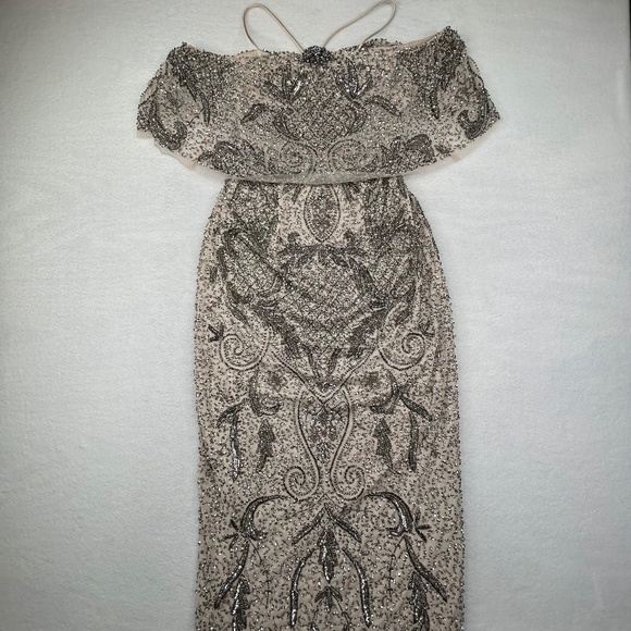 Aidan Mattox | Dresses | Aidan Mattox Women Offtheshoulder Beaded ...